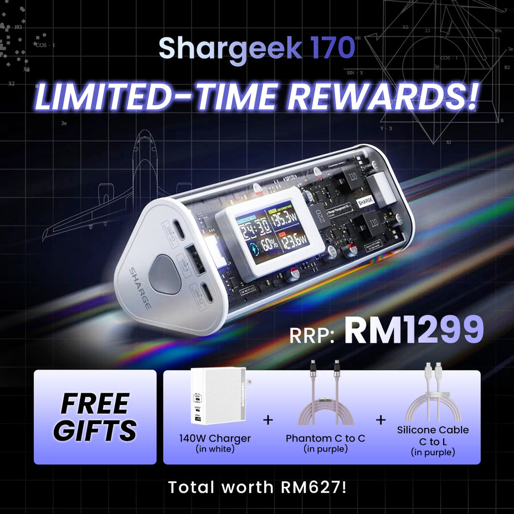 [FreeGift worth RM627] Shargeek 170