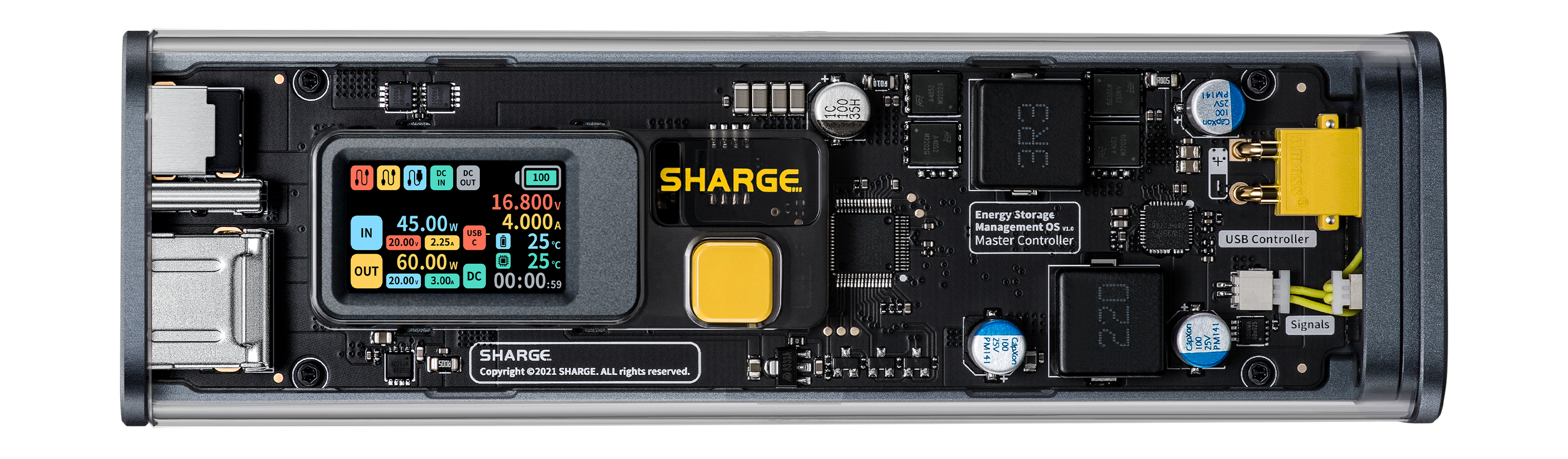 Shargeek Storm 2 Fast Power Bank Charger 100W Transparent Portable ...