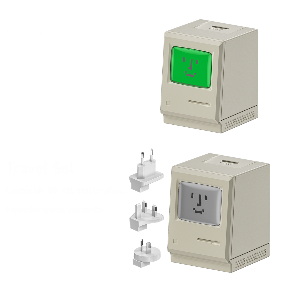 Shargeek Retro 35W GaN Charger Macintosh Shape iPhone Mini Charger